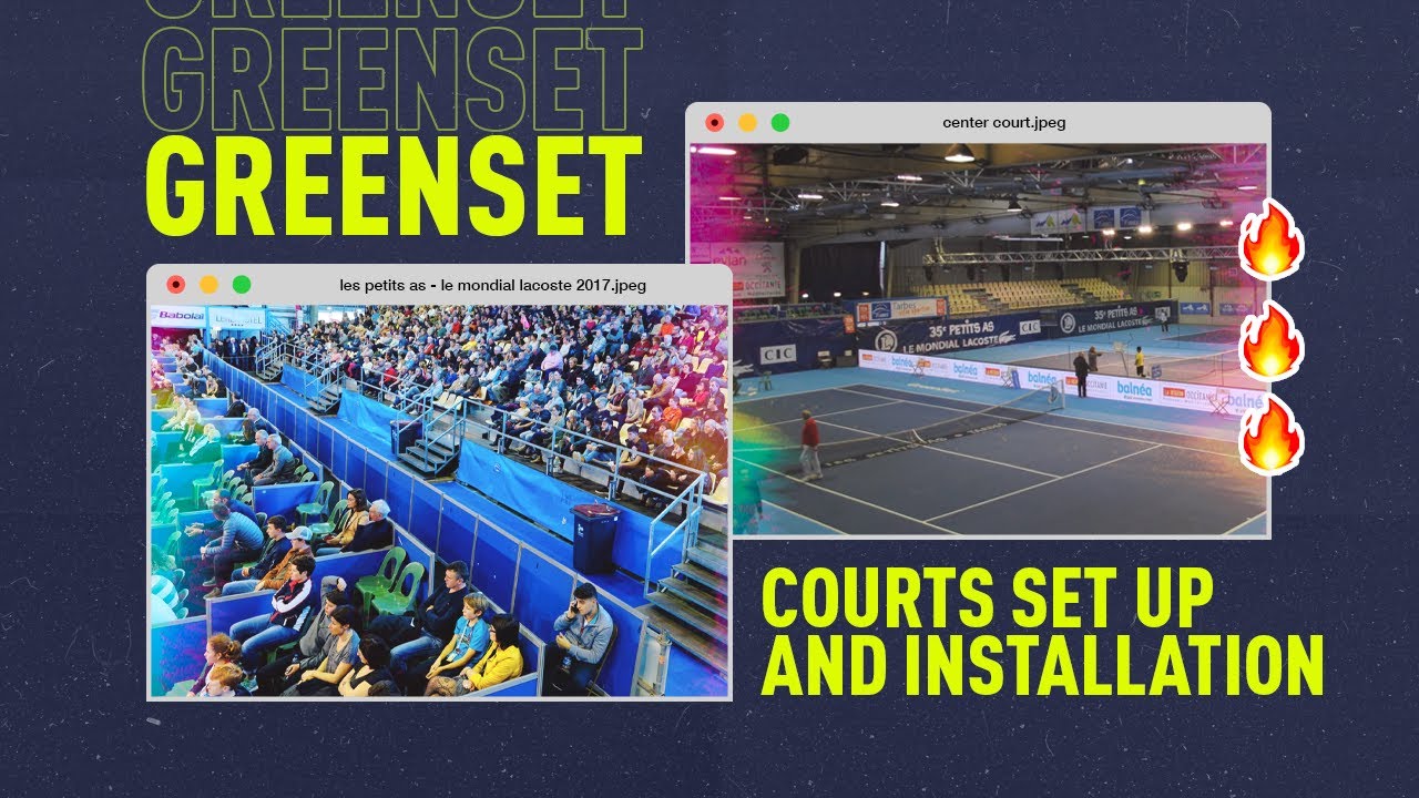 Greenset gets the courts ready for the Les Petits As 2017 😍 - YouTube