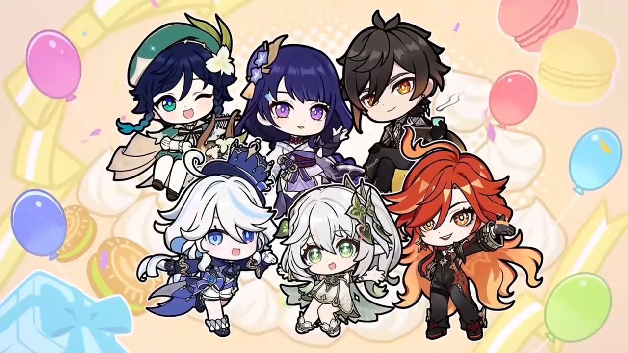 Genshin Impact All Archon Voice Actors 4th Anniversary Congratulations ...