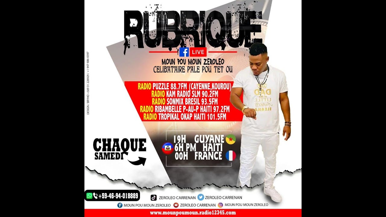 RUBRIQUE MOUN POU MOUN SOU Radio Puzzle 88.7fm tropikal HT 101.5fm(okap) RAdio KAM 90.2FM SLM ...