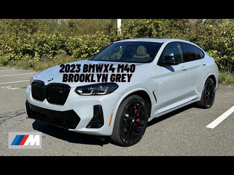 2023 BMW X4 M40i Brooklyn Grey on Oyster Vernsaca Leather Video Walk ...