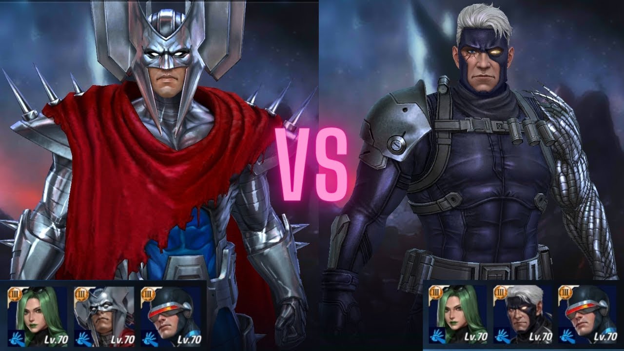 LVL 70 CABLE VS STRYFE! KNULL 54 & DORMAMMU GBR COMPARISON (Obelisk ...