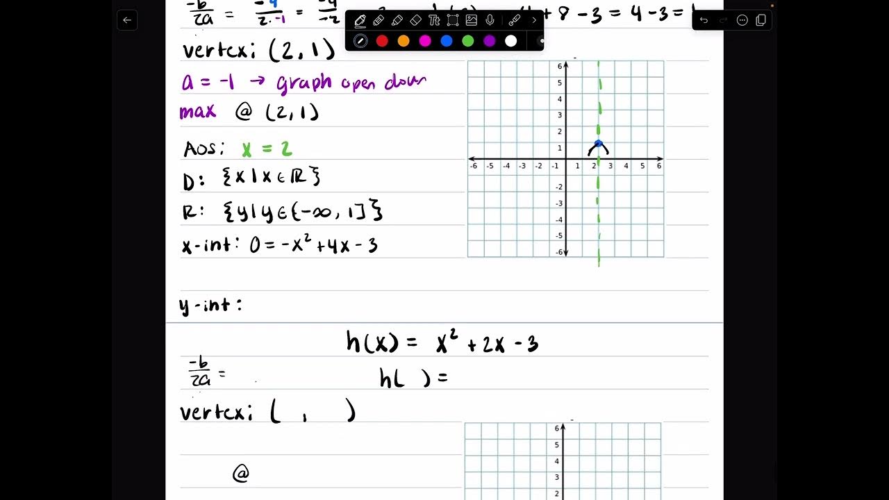 Quadratic Functions Part 2 - YouTube