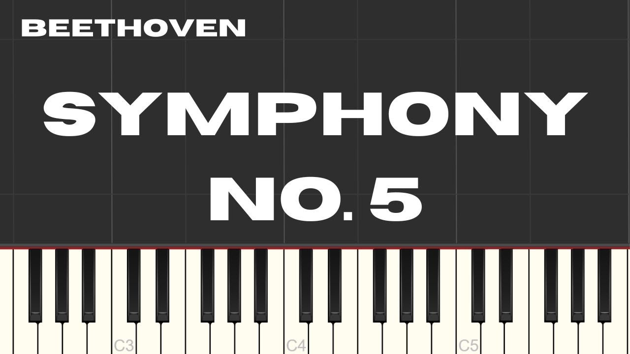 How to Play Beethoven's Symphony No. 5 (1st Movement) on Piano ...