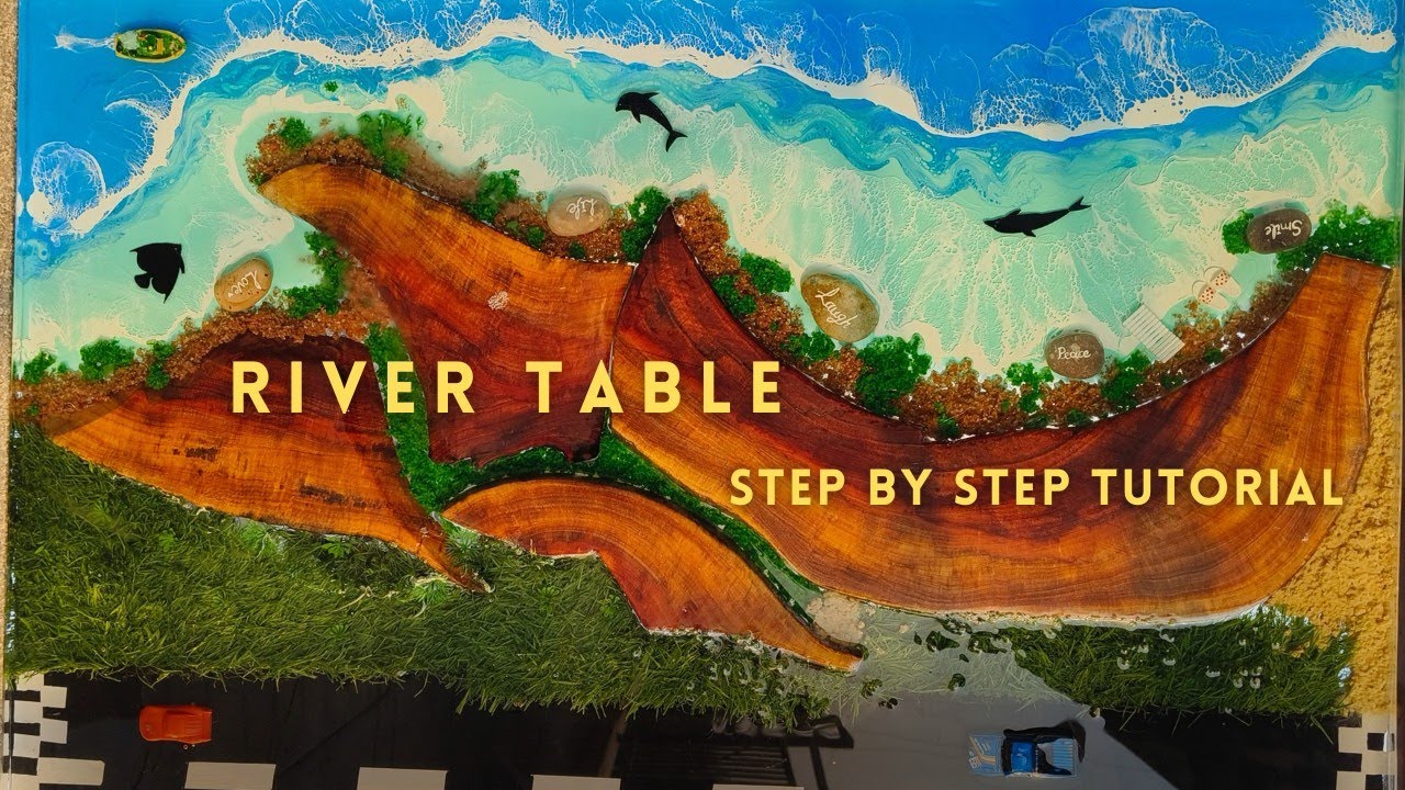 RESIN RIVER TABLE FULL STEP BY STEP TUTORIAL #epoxyrivertable # ...