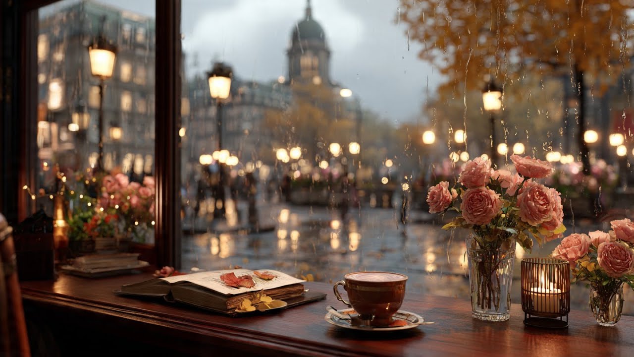 Romantic Evening Jazz Cafe 💖 - Sensual Instrumental Music for Lovers ...