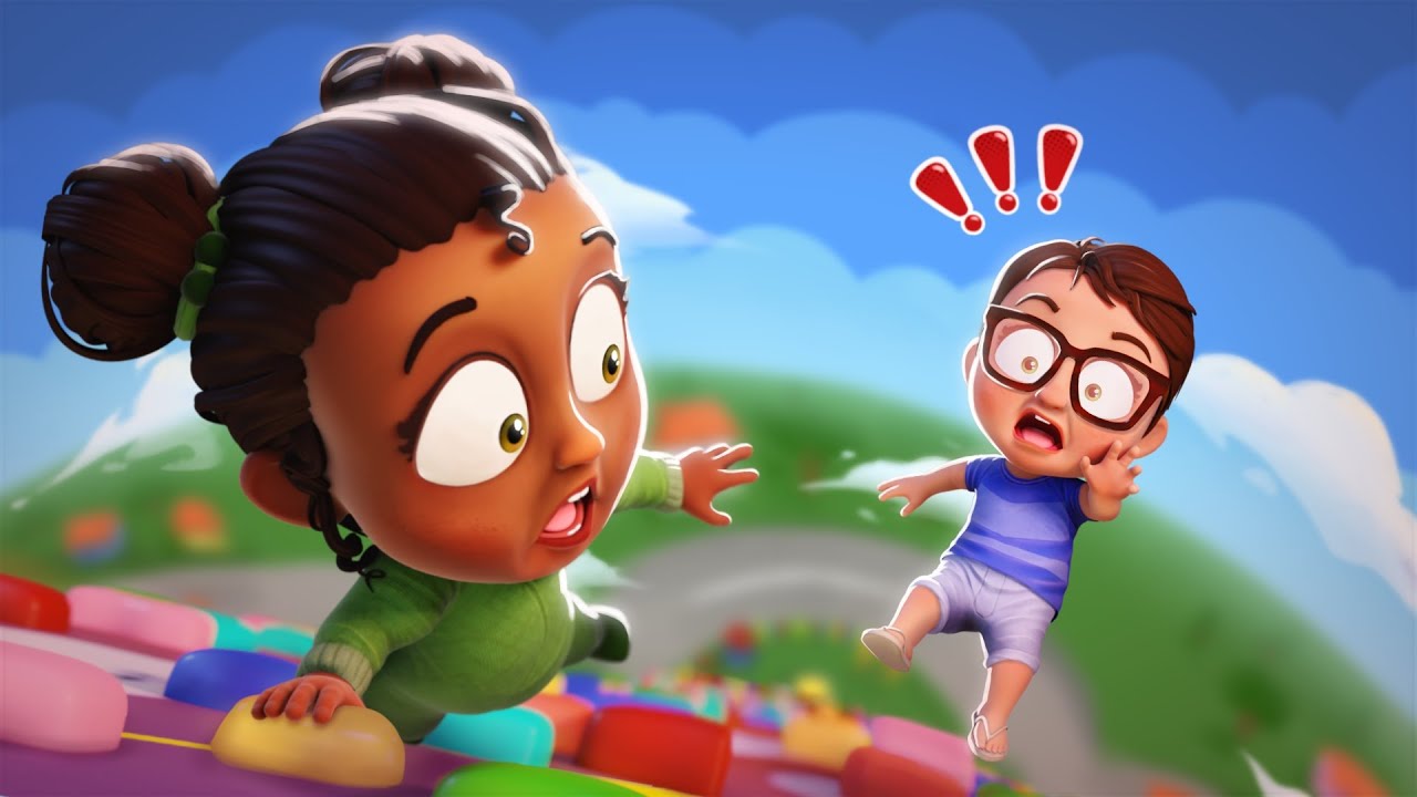 5 Little Babies Climbing Way Too High | Nookaboos Kids Songs - YouTube