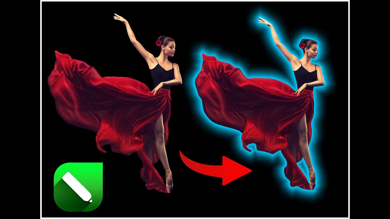 Corel Draw !! Glowing Dancing Girl !! How To Create Glow Effect - YouTube