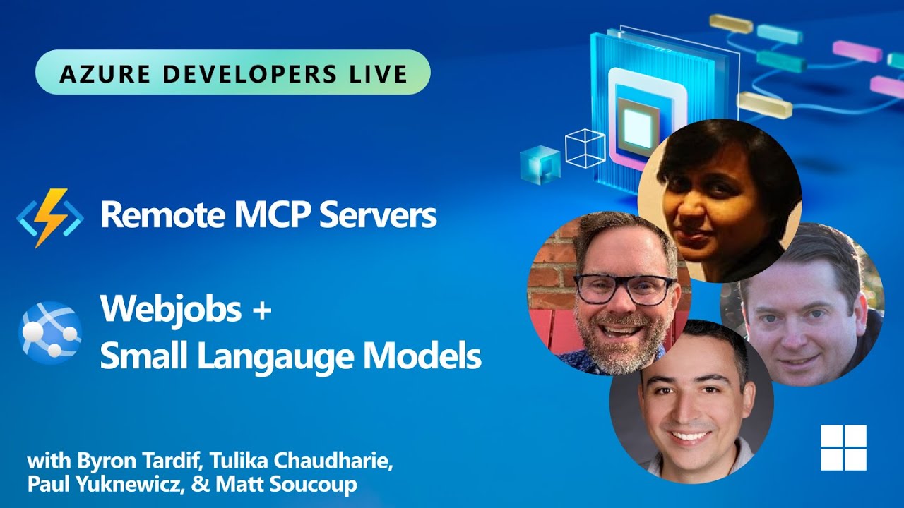 Remote MCP Servers with Function + App Service Webjobs with Small Language Models - YouTube
