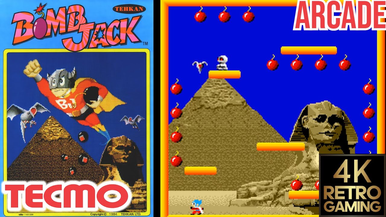 Bomb Jack Arcade (Tecmo 1984) 4k 60fps Longplay - YouTube