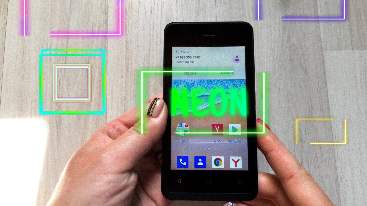 Jinga Neon (2019 year) Incoming call + Bootanimation/Входящий вызов ...