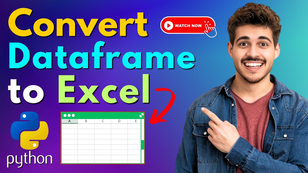 Export Panda Dataframe to Excel File | Python Pandas Create Dataframe to Excel Sheets - YouTube