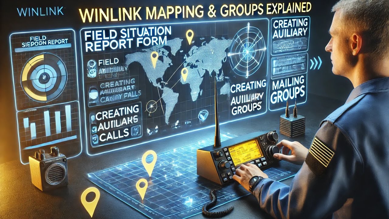 Winlink Session 03 - Winlink Mapping, Auxiliary Calls & Mailing Groups ...