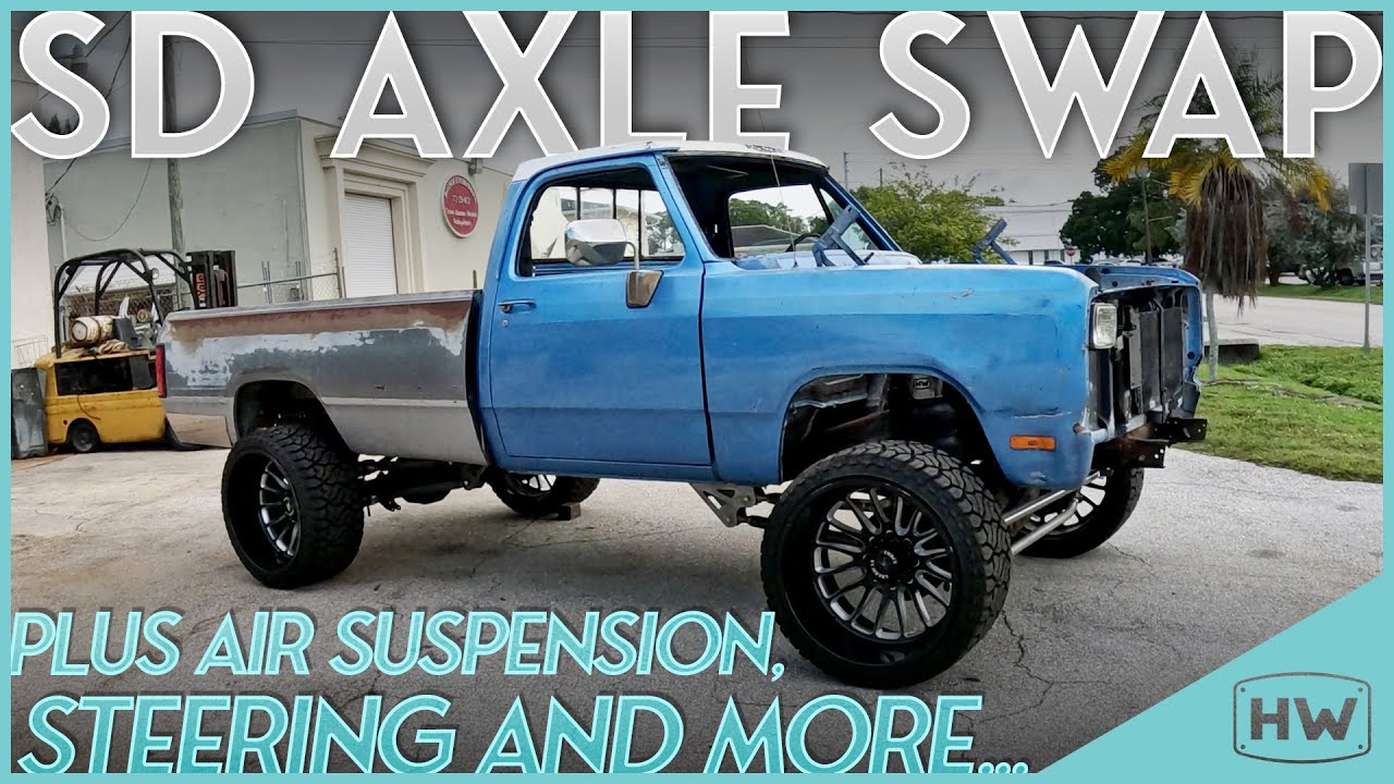 Dodge 1st Gen SD Axle Conversion and more - Hutch's Welding - YouTube