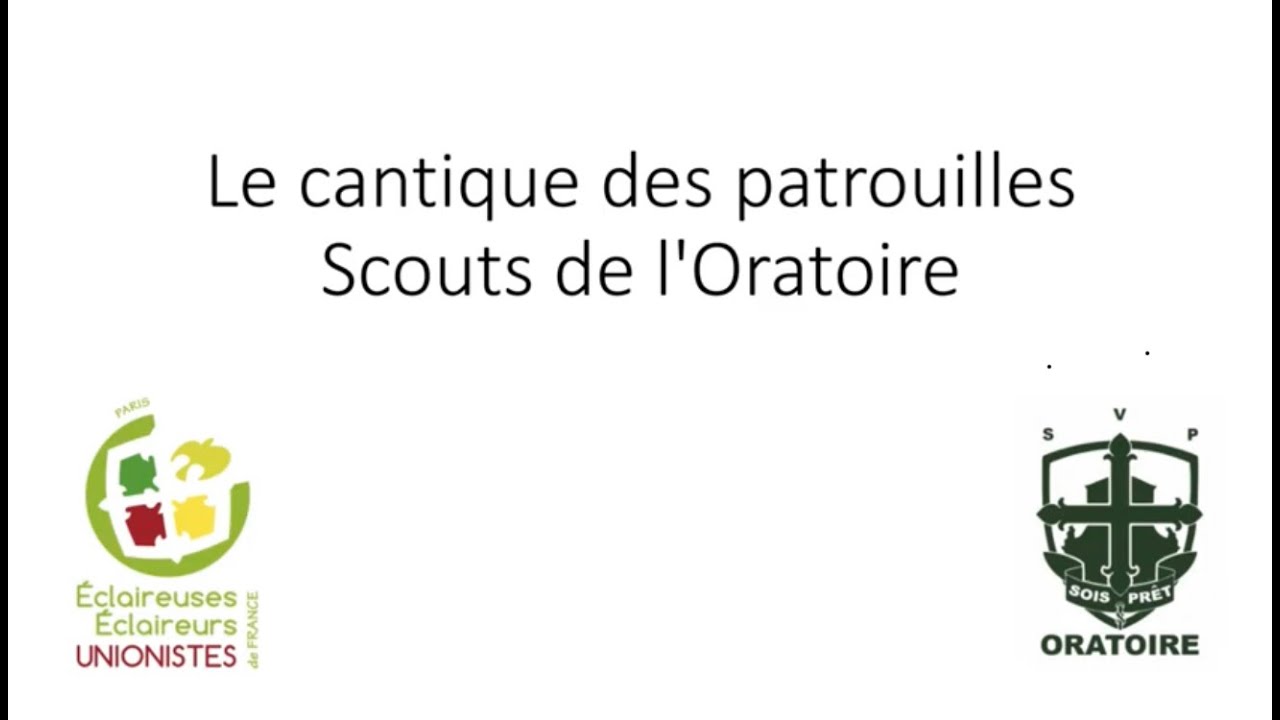 Le chant de Noël des Scouts de l'Oratoire du Louvre - YouTube