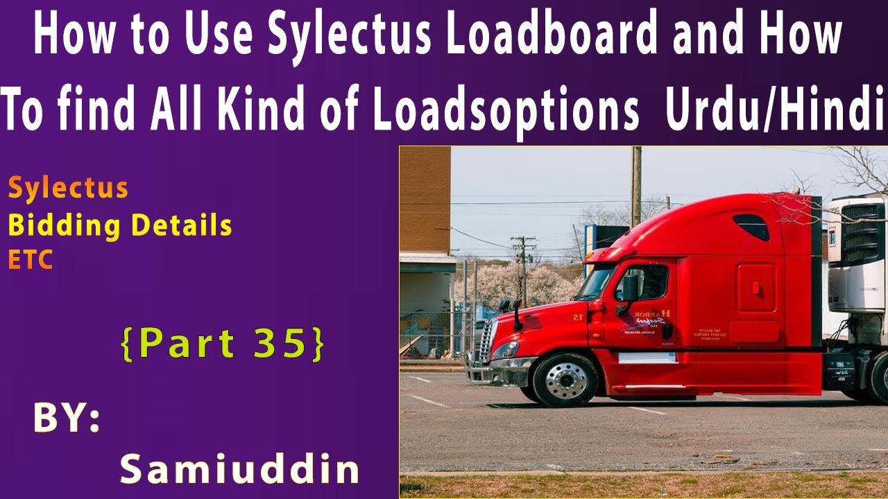 How to Use Sylectus Loadboard and How To find All Kind of Loadsoptions ...