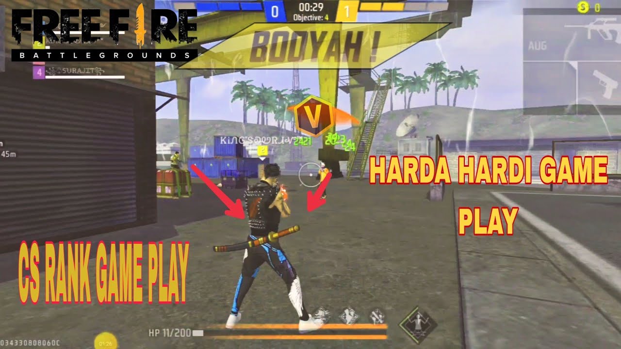 Cs Rank Game Play With Free Fire!!Harda Hardi Game Play!! - YouTube