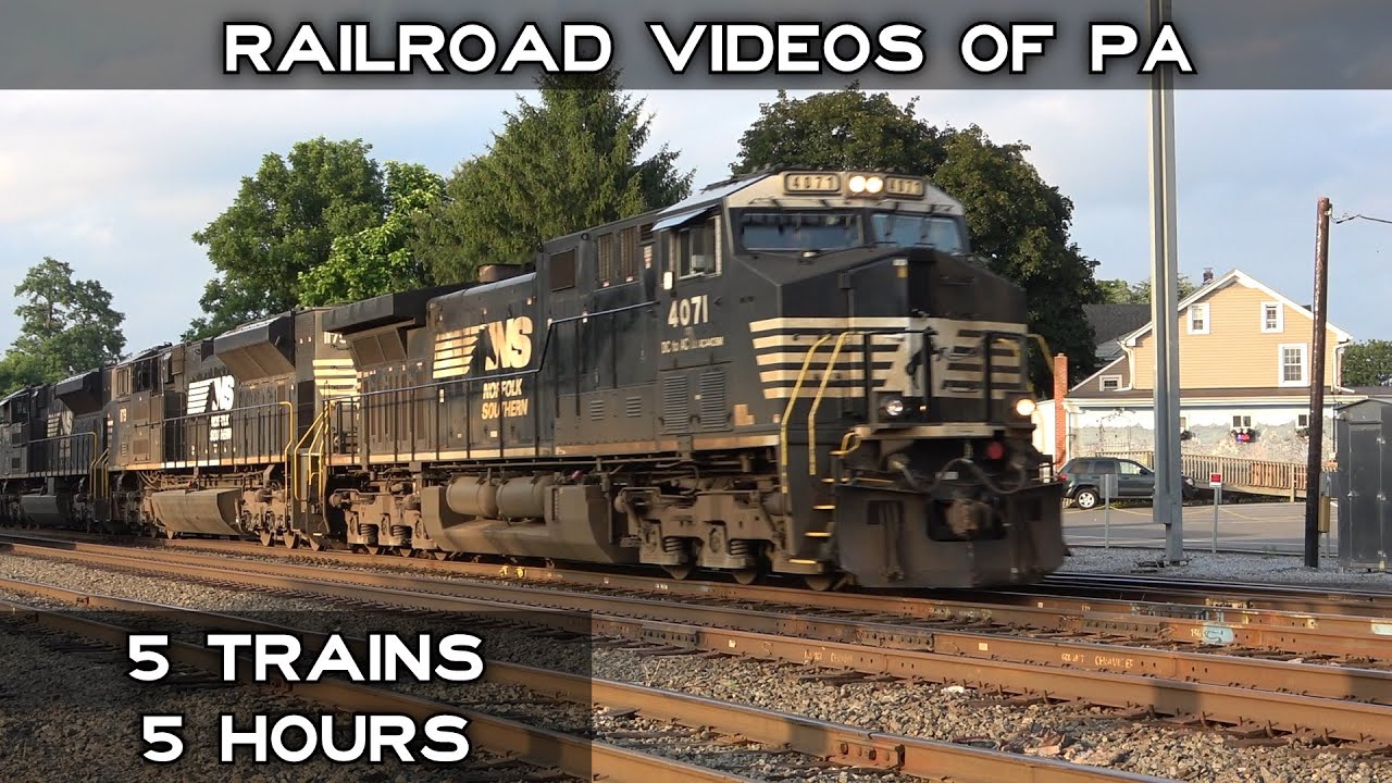 Railfanning - 5 Trains 5 Hours - YouTube