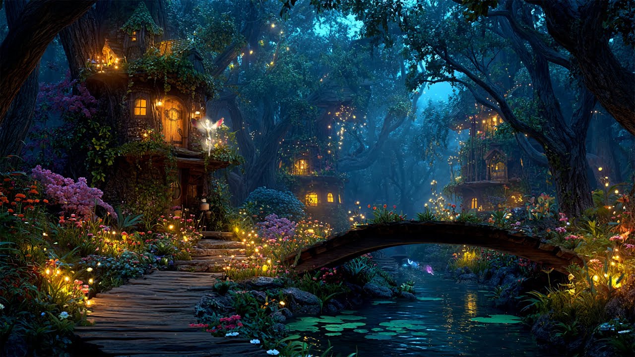 Magical Fairies Village in Deep Forest | Enchanted Fairy Music & ASMR ...