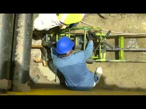 18" x 40' sanitary sewer line bore. - YouTube