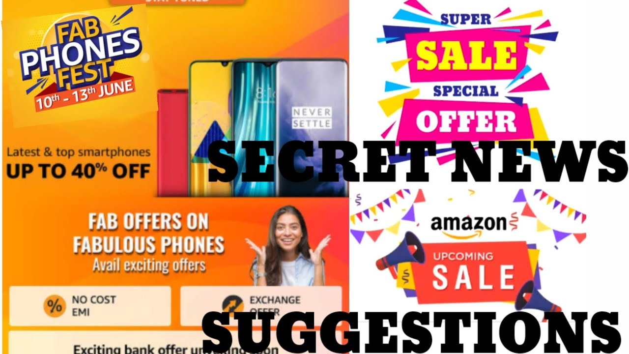 AMAZON SALE OFFERS | FAB PHONE FEST 2020 | MOBILE OFFERS | SECRET GOOD ...