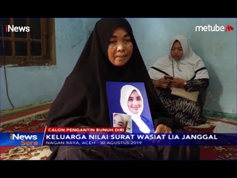 Calon Pengantin Wanita Bunuh Diri, Keluarga Merasa Surat Wasiat Korban Janggal - iNews Sore 31/08