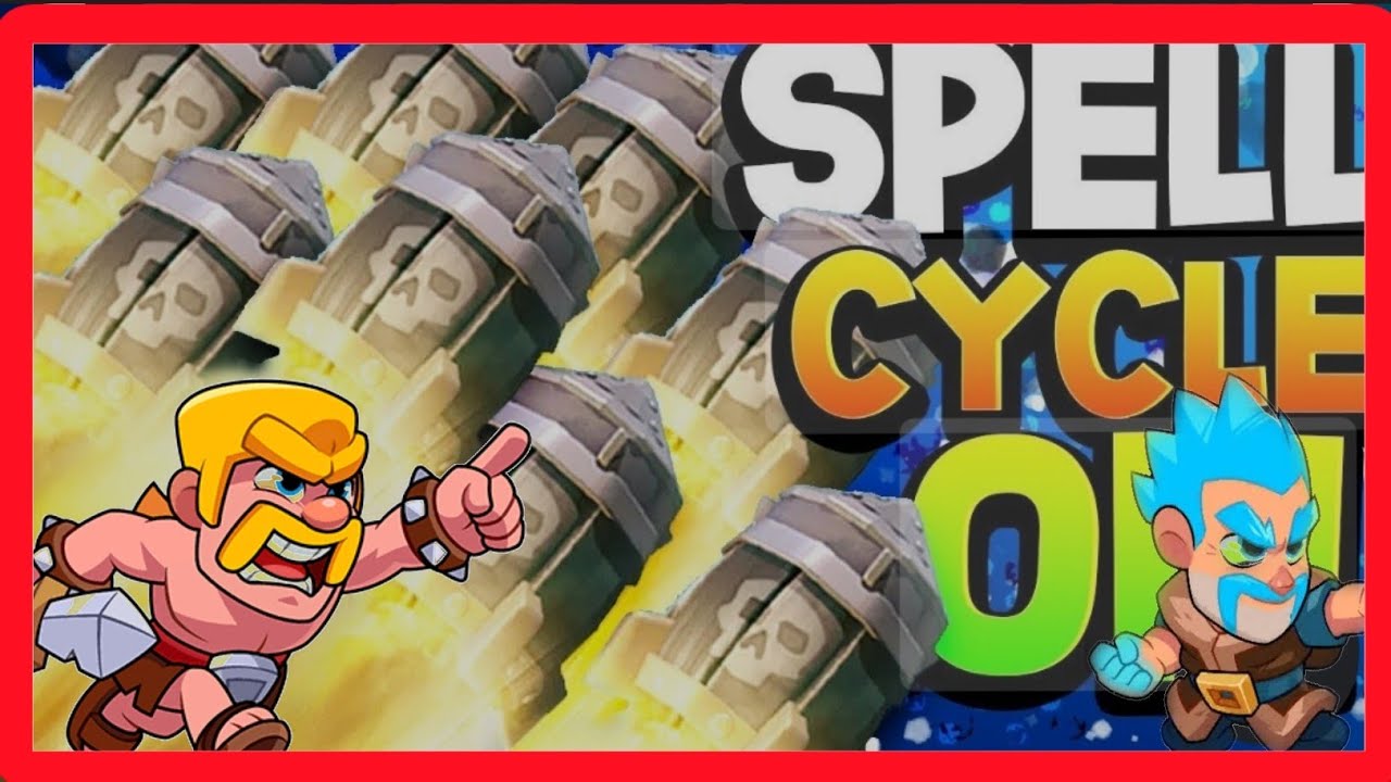 SPELL CYCLE OP! Rocket Cycle Clash Royale Rank Push Gameplay - YouTube