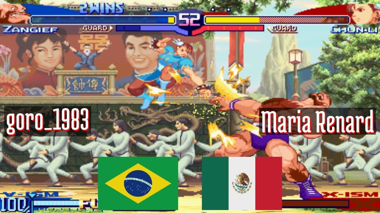 FT5 @sfa3: goro_1983 (BR) vs Maria Renard (MX) [Street Fighter Alpha 3 ...