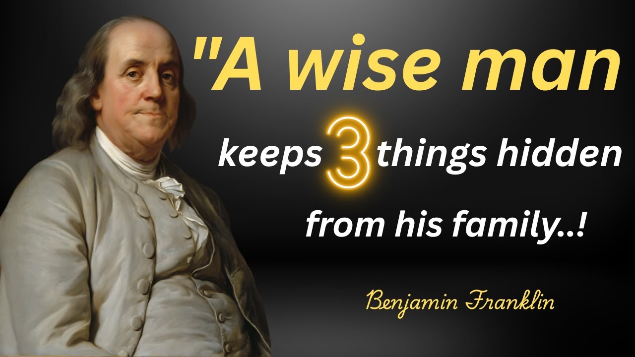 Avoid Sharing Three Things To Your Family | Benjamin Franklin's Quotes ...