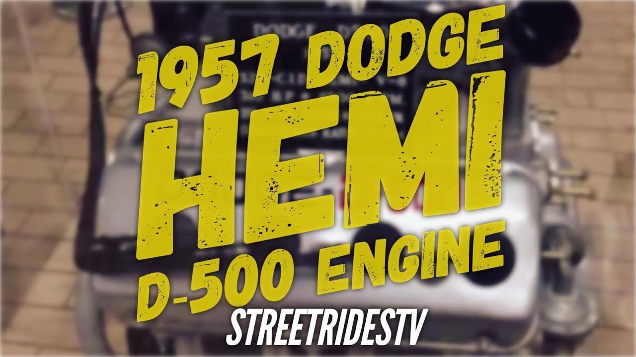1957 Dodge HEMI Motor D-500 D500 Engine V8 Antique Vintage Hemi Engine ...