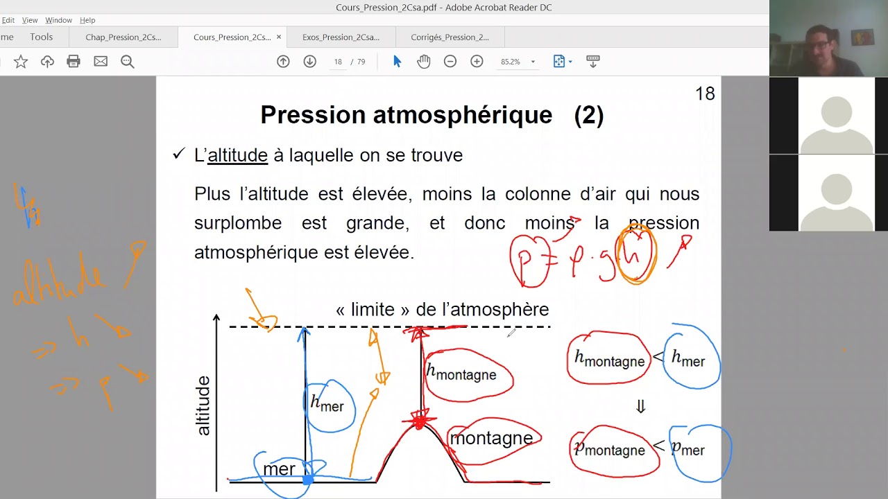 Pression et hydrostatique (2Csa) - Théorie sur la pression atmosphérique - YouTube