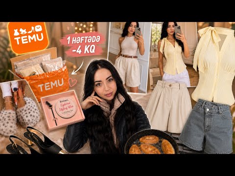 YAY PALTARLAR TEMU dan 🧡 -4kg BIR HƏFTƏYƏ ARIĞLADIM 🫶 VLOG Ayka 14