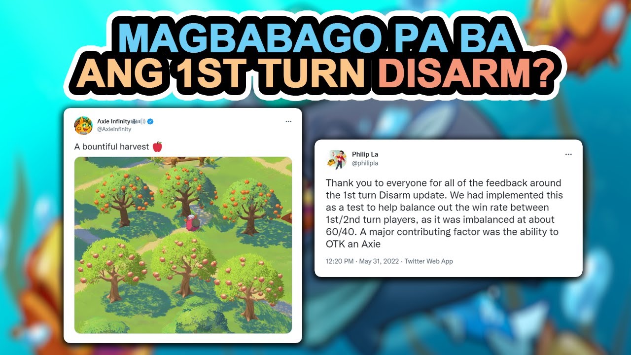Axie Update: LAND GAMEPLAY ANOTHER LEAK | 1ST TURN DISARM UPDATE - YouTube