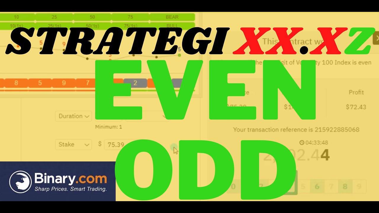 strategy xxxxz even odd - makcik geregere - YouTube