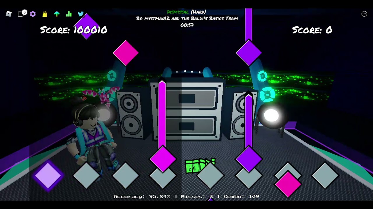 baldi basics mod fnf Dismissal song in funky friday 14 misses - YouTube