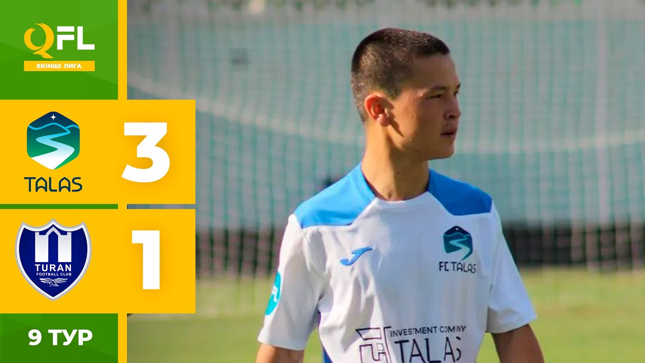 Талас 3:1 Тұран Ж | QFL Екінші лига 2024 | 9 тур | Ойынға шолу, обзор ...