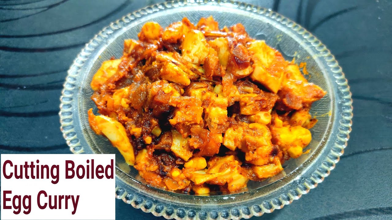 Cutting Boiled Egg Curry Recipe in Bengali || Anda Bhuna Curry || Dim ...