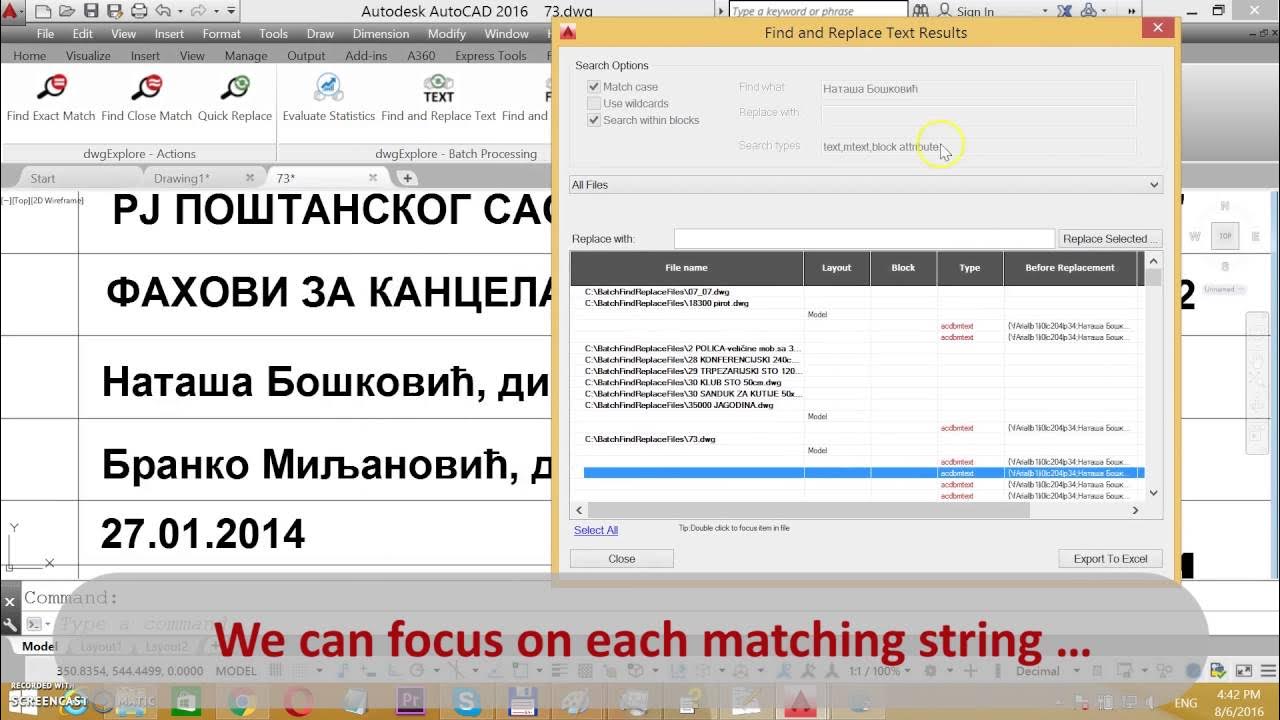 Batch Find And Replace Text in AutoCAD with dwgExplore - YouTube