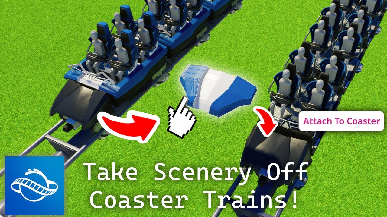 How To take Scenery Pieces Off Coasters and Motion Platforms! - Planet ...