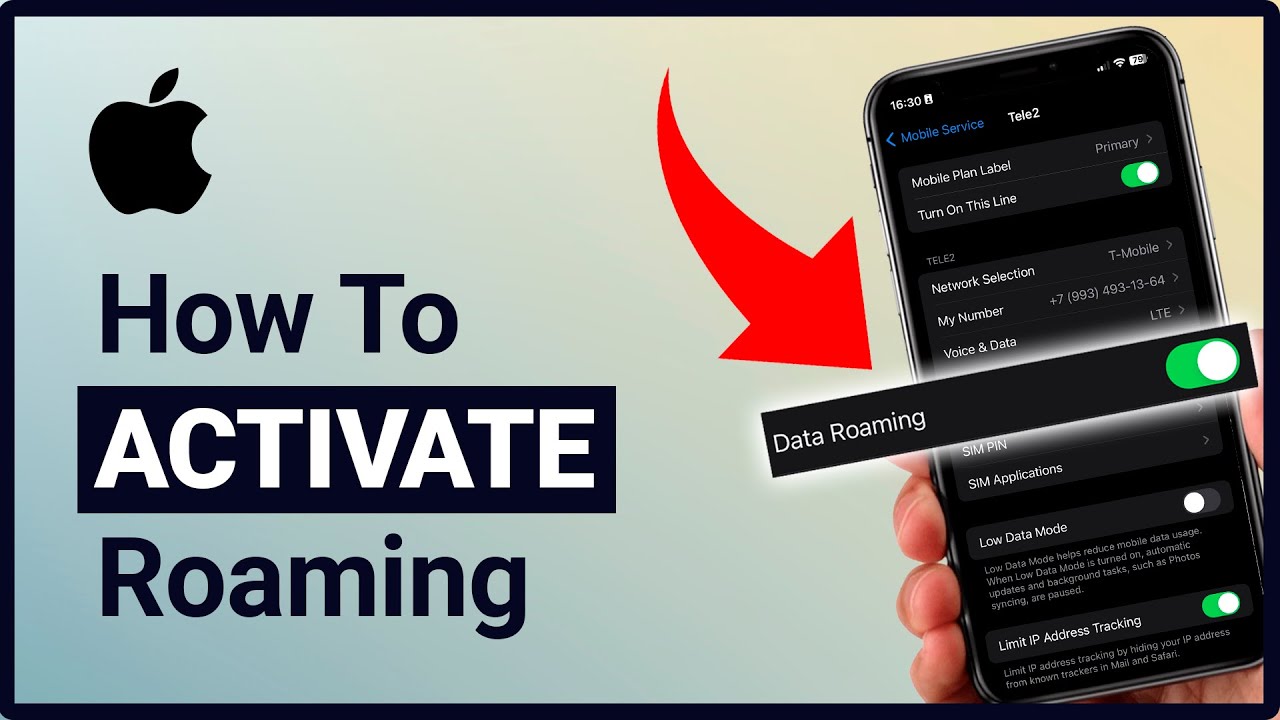 How to Turn On Data Roaming On iPhone - 2024 - YouTube