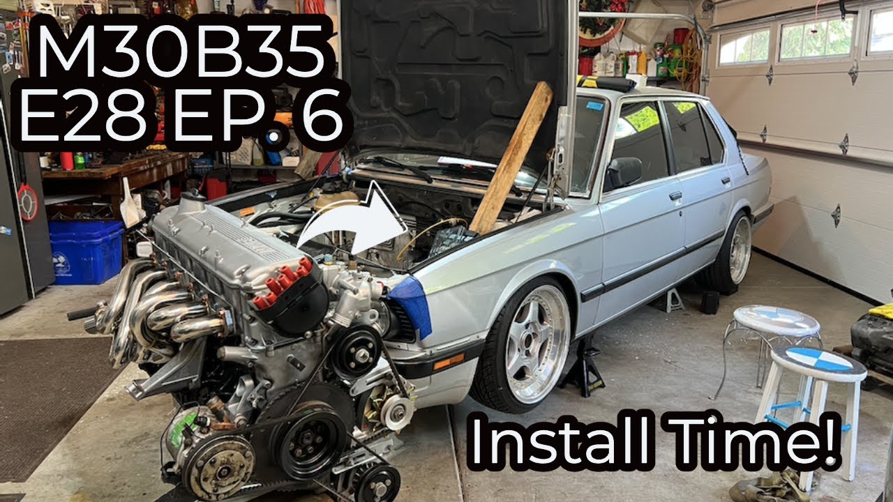 Installing the Fully Refreshed M30B35 Drivetrain into the E28 528e! ITB M30 E28 Ep. 6 - YouTube