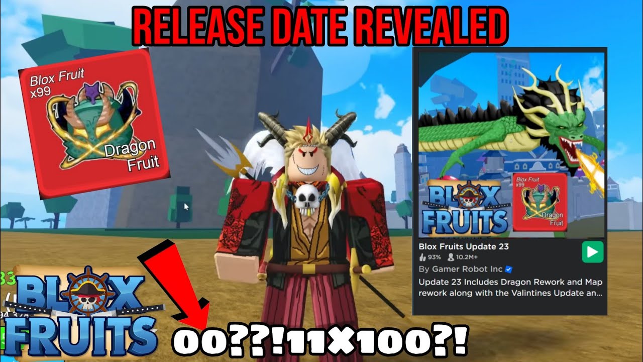 New Update 23 And Dragon Rework Update Official Release Date Got ...