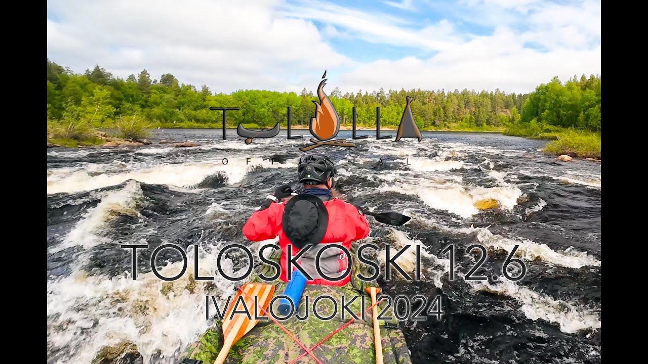 Kaksikkokanootti melonta 2024: Toloskoski - Ivalojoki 12.6 - YouTube