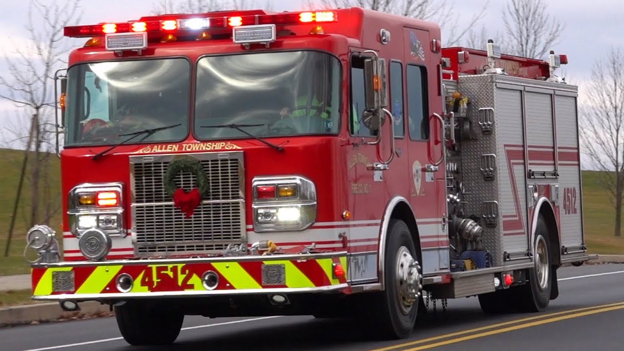Allen Township Fire Company Engine 4512 Responding 12/7/21 - YouTube