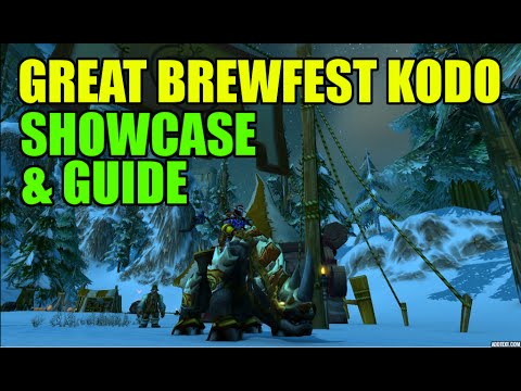 WoW Great Brewfest Kodo - Mount Showcase and Guide - Brewfest Holiday ...