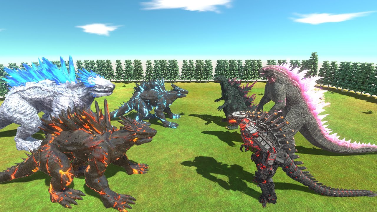 Will the Shimo elemental team wipe out godzilla ? - YouTube