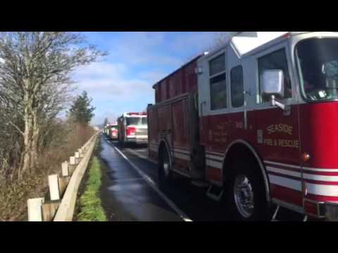 2.5 minutes of the 30 minute procession for Seaside Oregon Police ...
