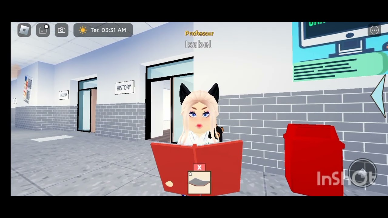 rotina no Roblox do primeiro dia de aula da Isabel - YouTube