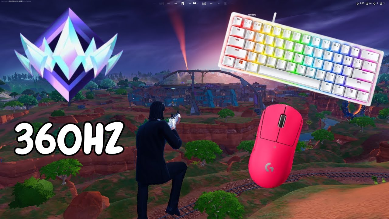 Razer Huntsman Mini ASMR 😴 Solo Gameplay 🏆 Satisfying Keyboard Fortnite ...