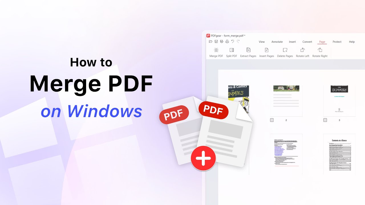How to Merge PDF on Windows? - YouTube
