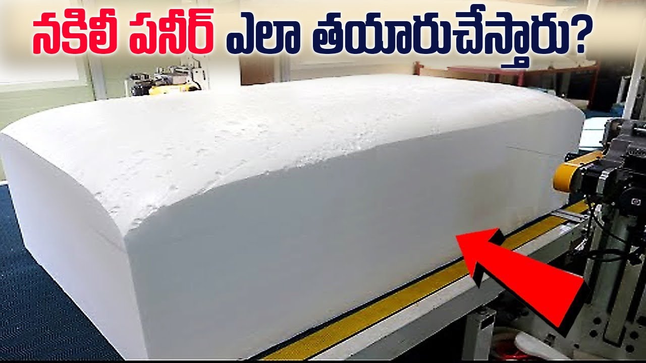 ఫ్యాక్టరీలో నకిలీ Paneer ఎలా తయారు చేస్తారో చూడండి? How Paneer is Made ...